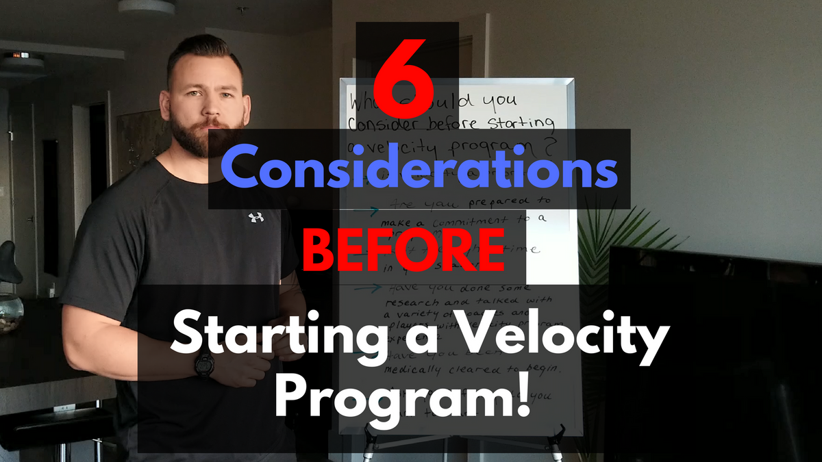 What to Consider Before Starting a Baseball Velocity Program ...